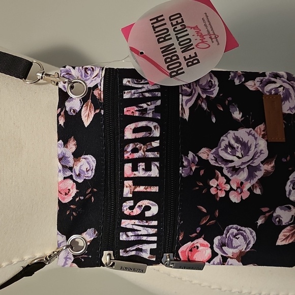 Robin Ruth | Bags | Robin Ruth Amsterdam Purple Pink Flower Floral ...